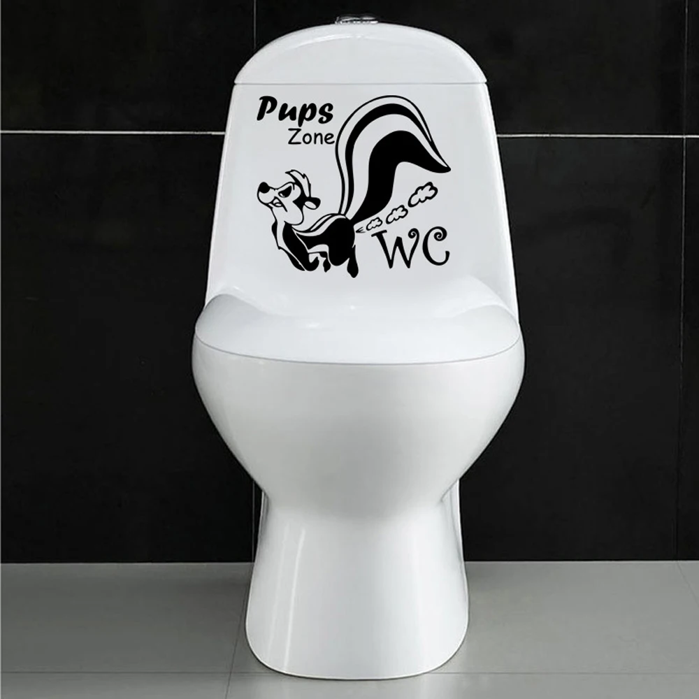 Stickers Toilettes Humour | Ecureuil Volant | Porte-papier-toilette.com