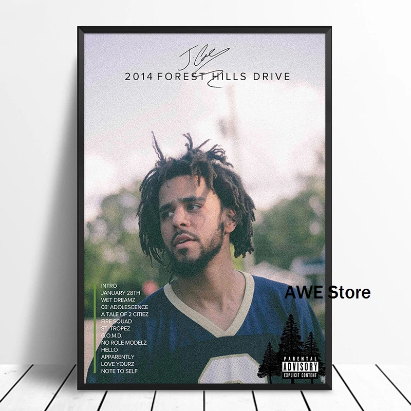 Art & Collectibles Poster Print Wall Art 2014 Forest Hills Drive Album ...