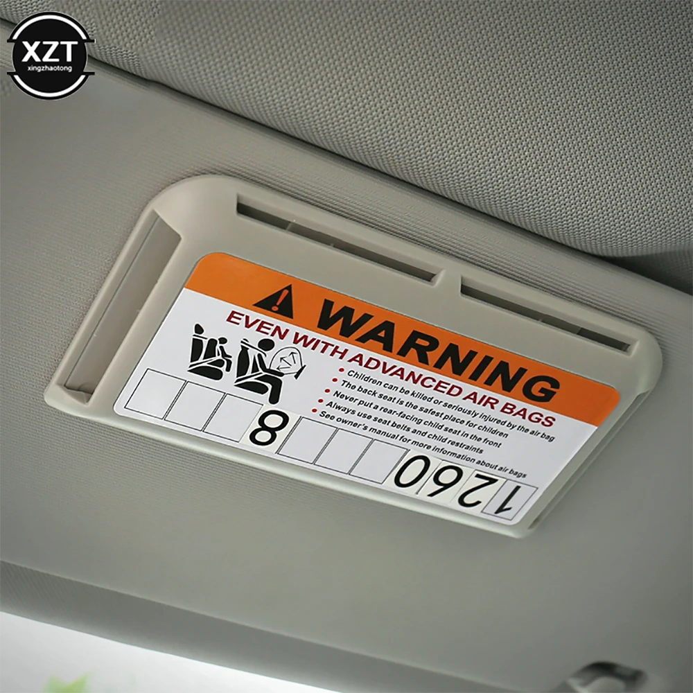 Universal-Car-Sun-Visor-Organizer-Card-Holder-Slot-Plate-Holder-with ...