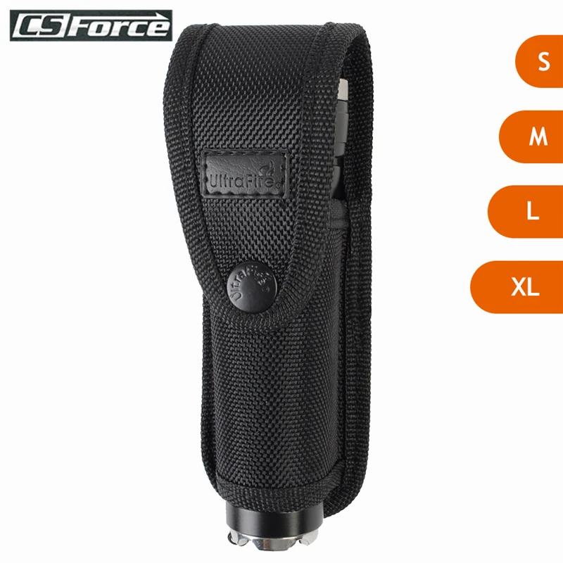 Tactical Molle Flashlight Pouch Holster with Clip Flashlight Torch ...