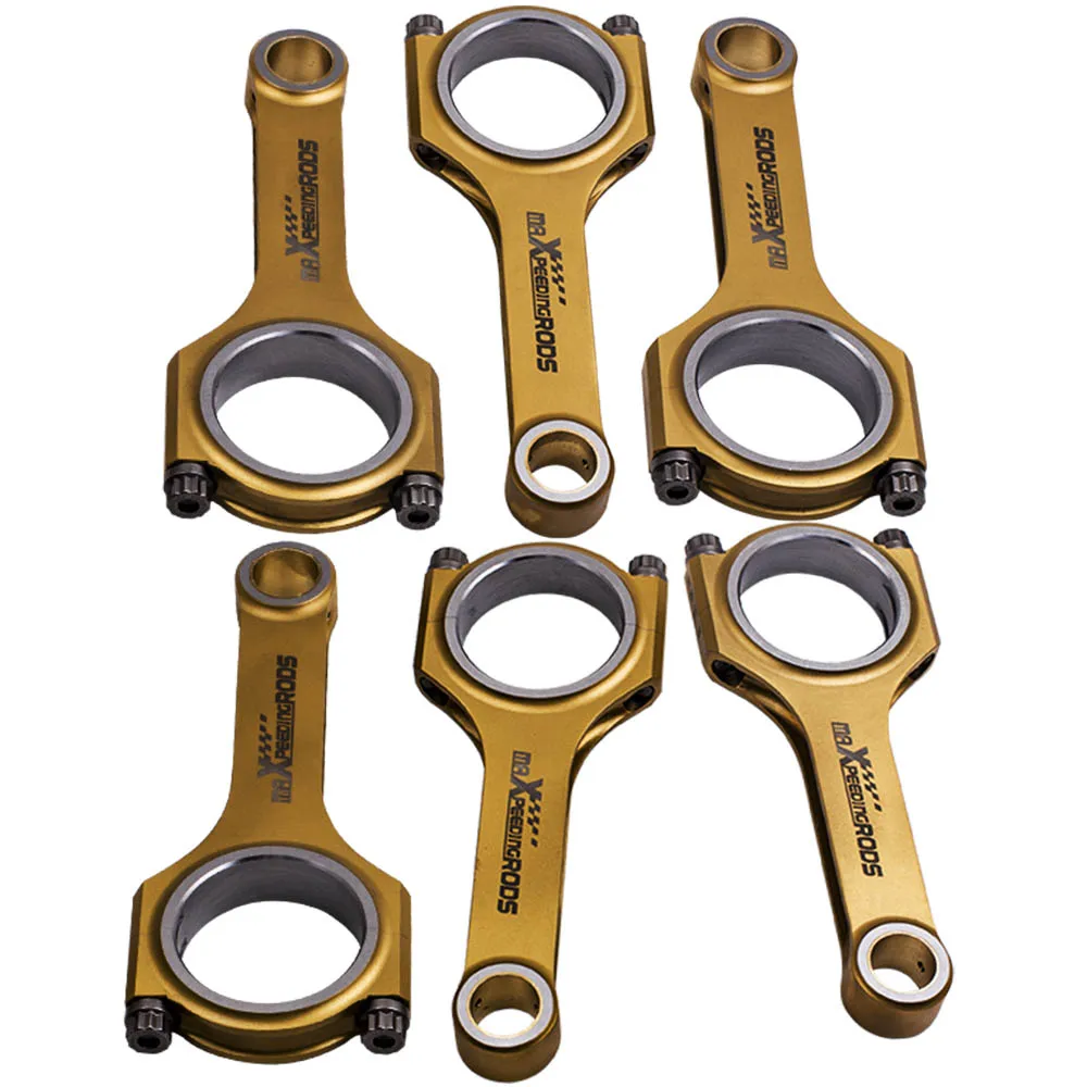 Connecting Rods For Bmw 328i 528i E36 E46 M52b28 135mm Titanizing 4340 ...