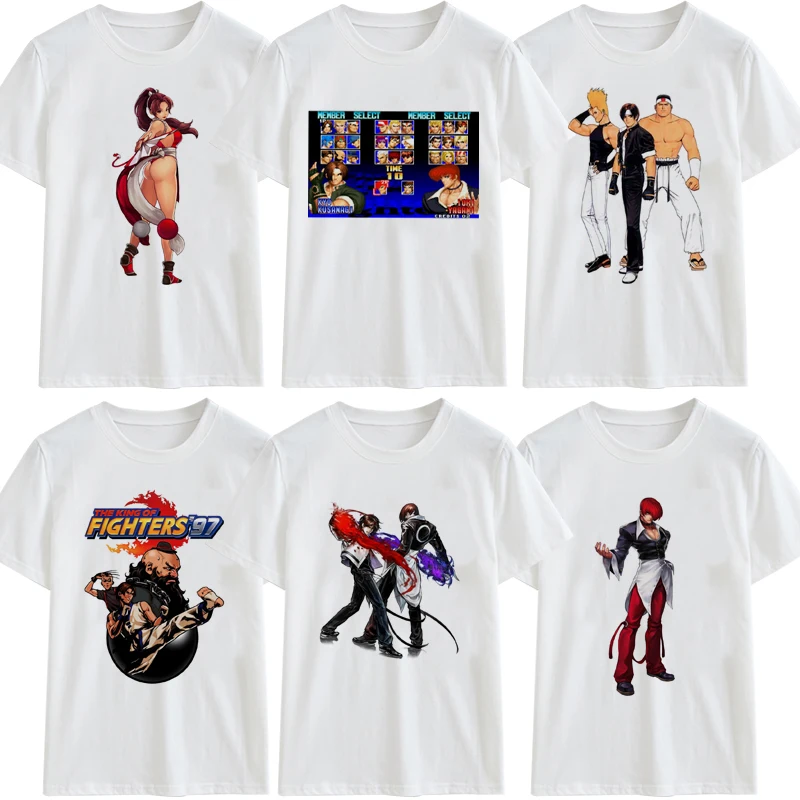 The King Of Fighters Cosplay T Shirt KOF Kyo Kusanagi Iori