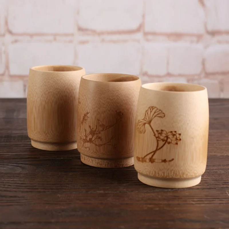 Drinkware Drink & Barware Home & Living Handmade Natural Bamboo Tea Cup ...