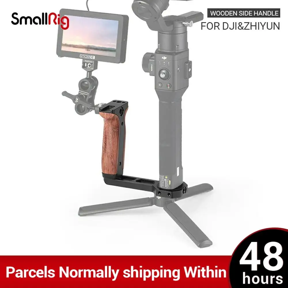 SmallRig Universal Camera Grip Wooden Side Handle for DJI Ronin S / for ...