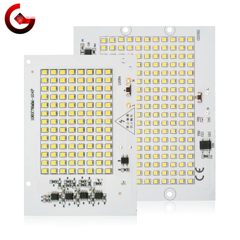 Smd 2835 Led Chip 100w 50w 30w 20w 10w Flood Light Beads Ac 220v-240v ...