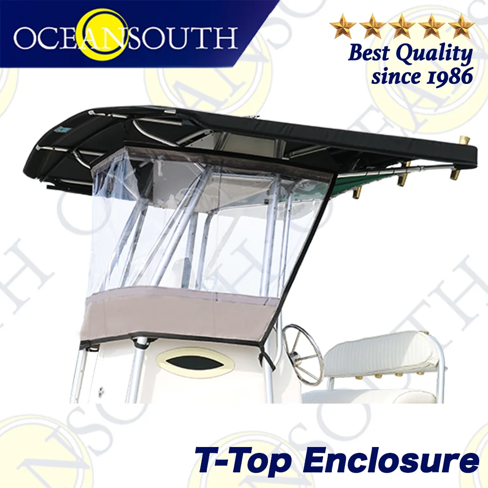 Oceansouth T Top Universal Enclosure Spray Shield Marine Yacht Canopy ...