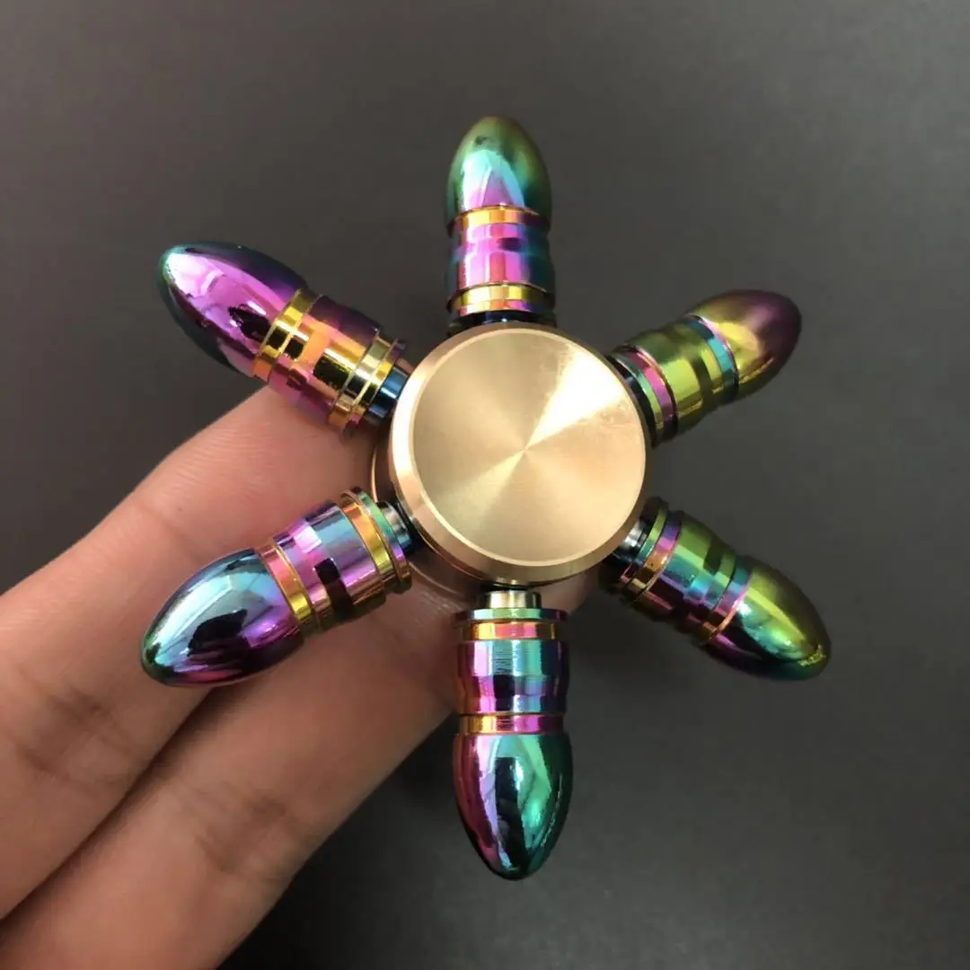 YUC Copper Metal Hand Spinner Fashion Bearing Spinner Brass Fidget ...