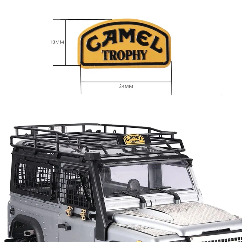 Djc Defender D90 Camel Trophy Badge Metal Logo Sticker 1/12 Rc Crawler ...