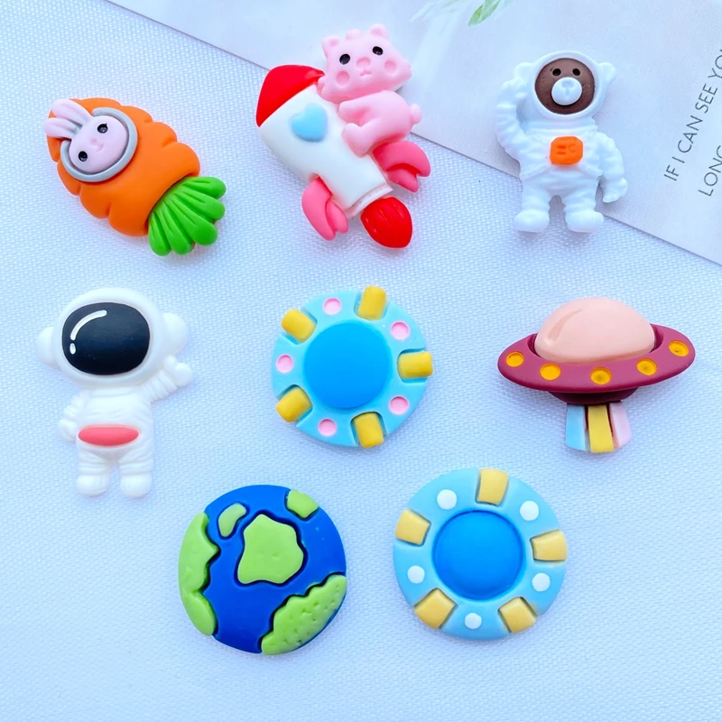 20Pcs Resin Lovely Hybrid Mini Space Series Flatback Cabochon Scrapbook ...