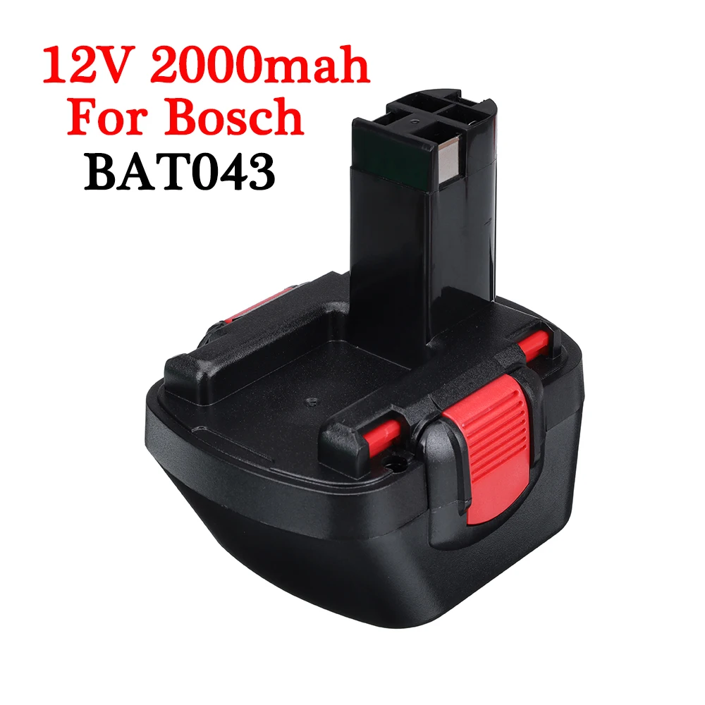 12v 2000mah Ni-cd Battery For Bosch 12v Drill Gsr 12 Ve-2,gsb 12 Ve-2 ...