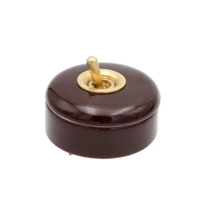AC-250V-Vintage-Ceramic-Toggle-Switch-Brass-Lever-Rocker-Retro-ON-OFF ...