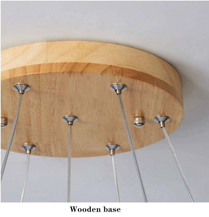 Versatile Multi-Head LED Round Glass Ball Pendant Lighting Chandelier ...