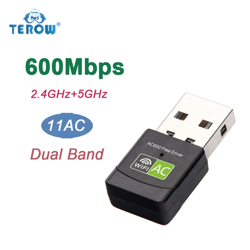 Noir - Carte Réseau Sans Fil Realtek Rtl8811cu, Adaptateur Wifi 11ac ...