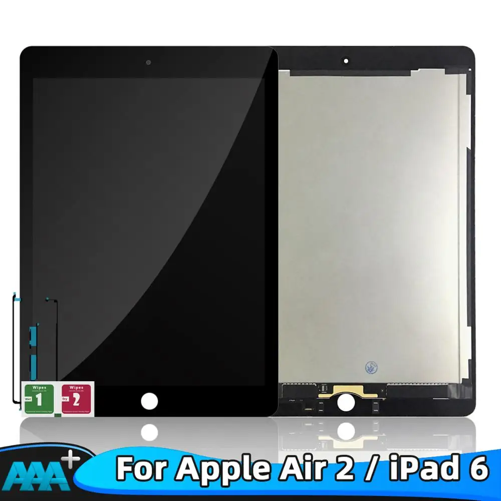 ЖК-дисплей для Apple iPad 6 Air 2 A1567 A1566 9,7 '' AAA+ класс ЖК-дисплей сенсорный экран ...