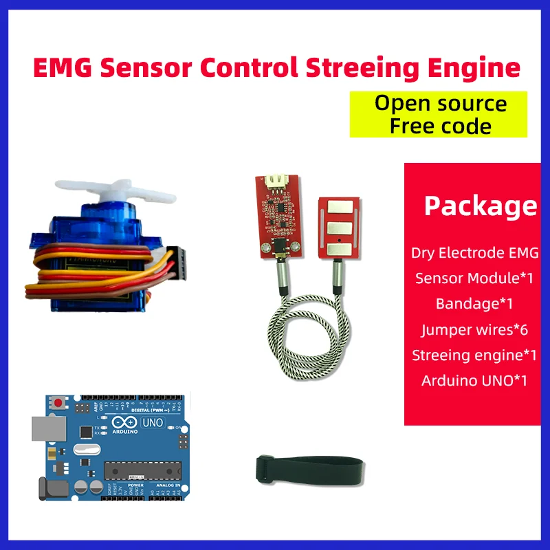 Biosensor EMG Biometrics Dry Electrode Wearable Muscle Signal Sensor ...