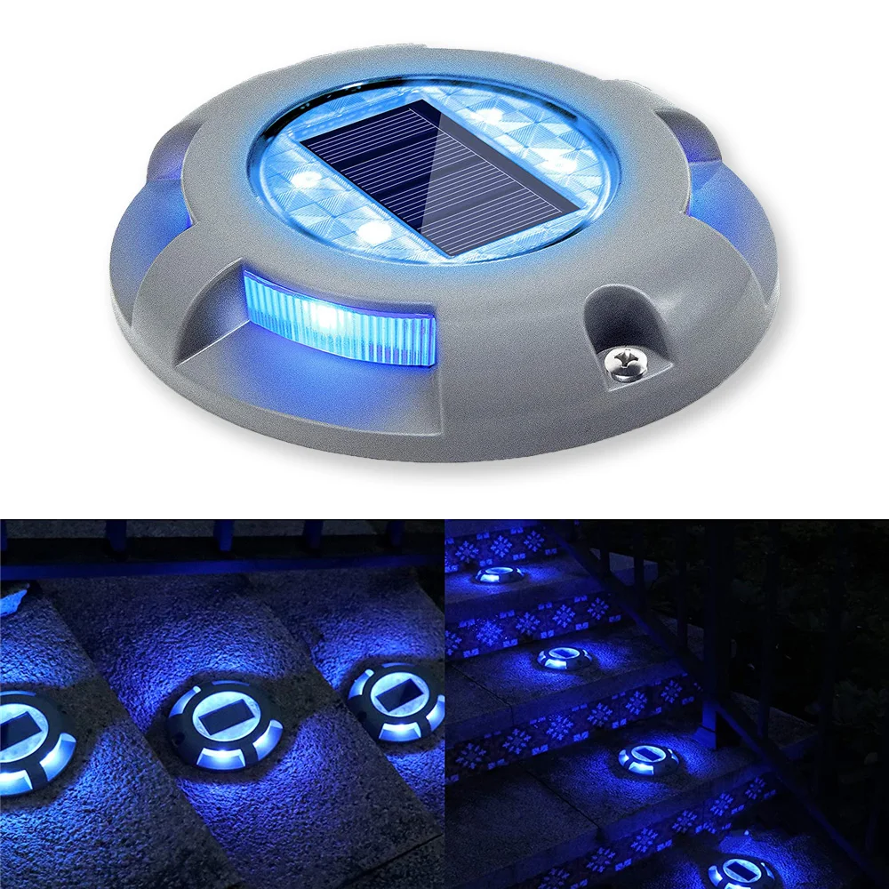LED-Solar-Floor-Light-IP68-Outdoor-Waterproof-Roadside-Aisle-Indicator ...