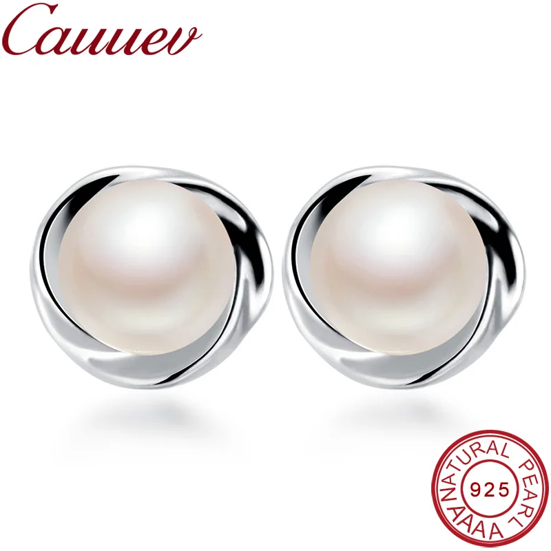 925 Sterling Silver Earrings Pearl Natural | 925 Sterling Silver Stud ...