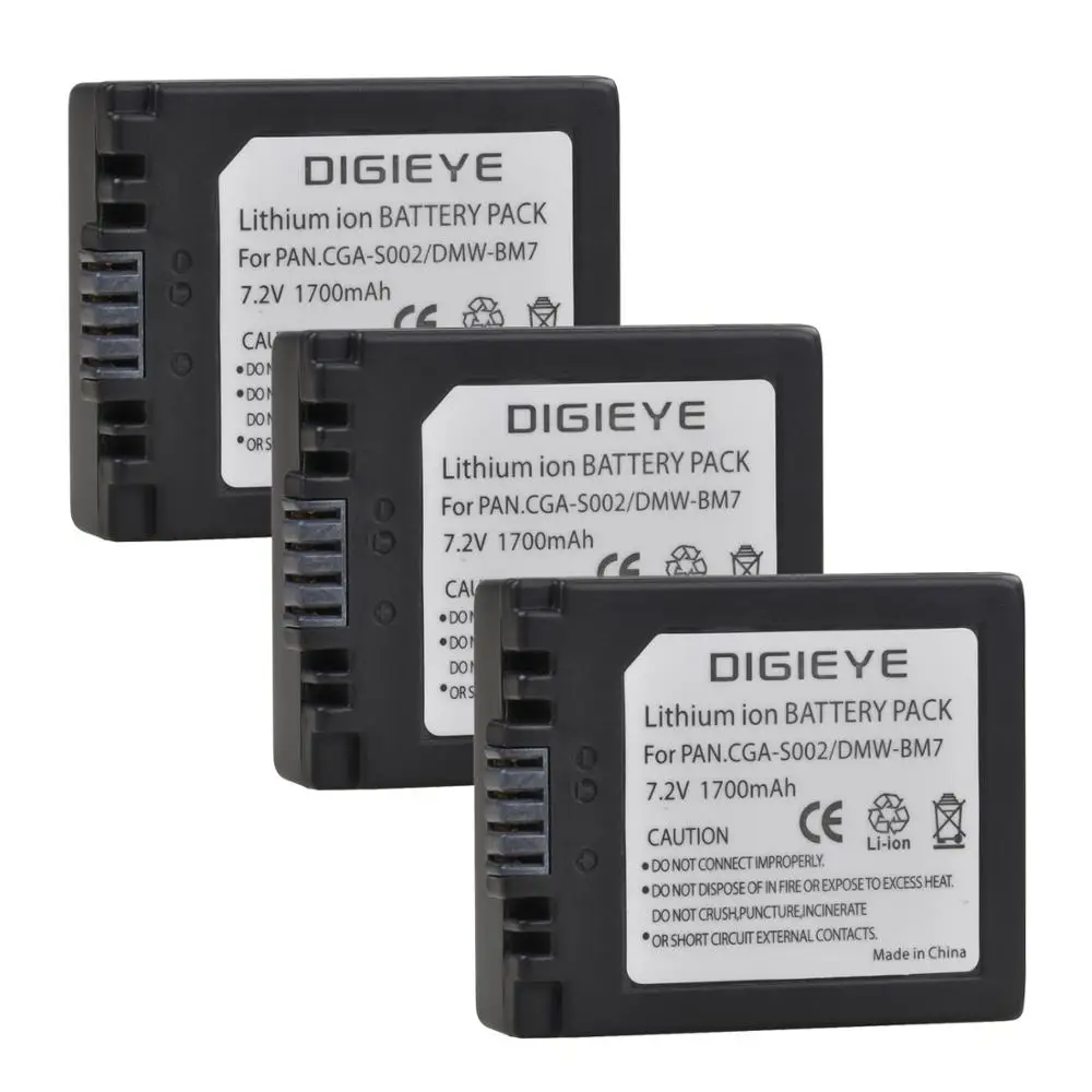 CGA-S002-CGA-S002A-CGA-S002E-DMW-BM7-Li-ion-Battery-for-Panasonic-Lumix ...