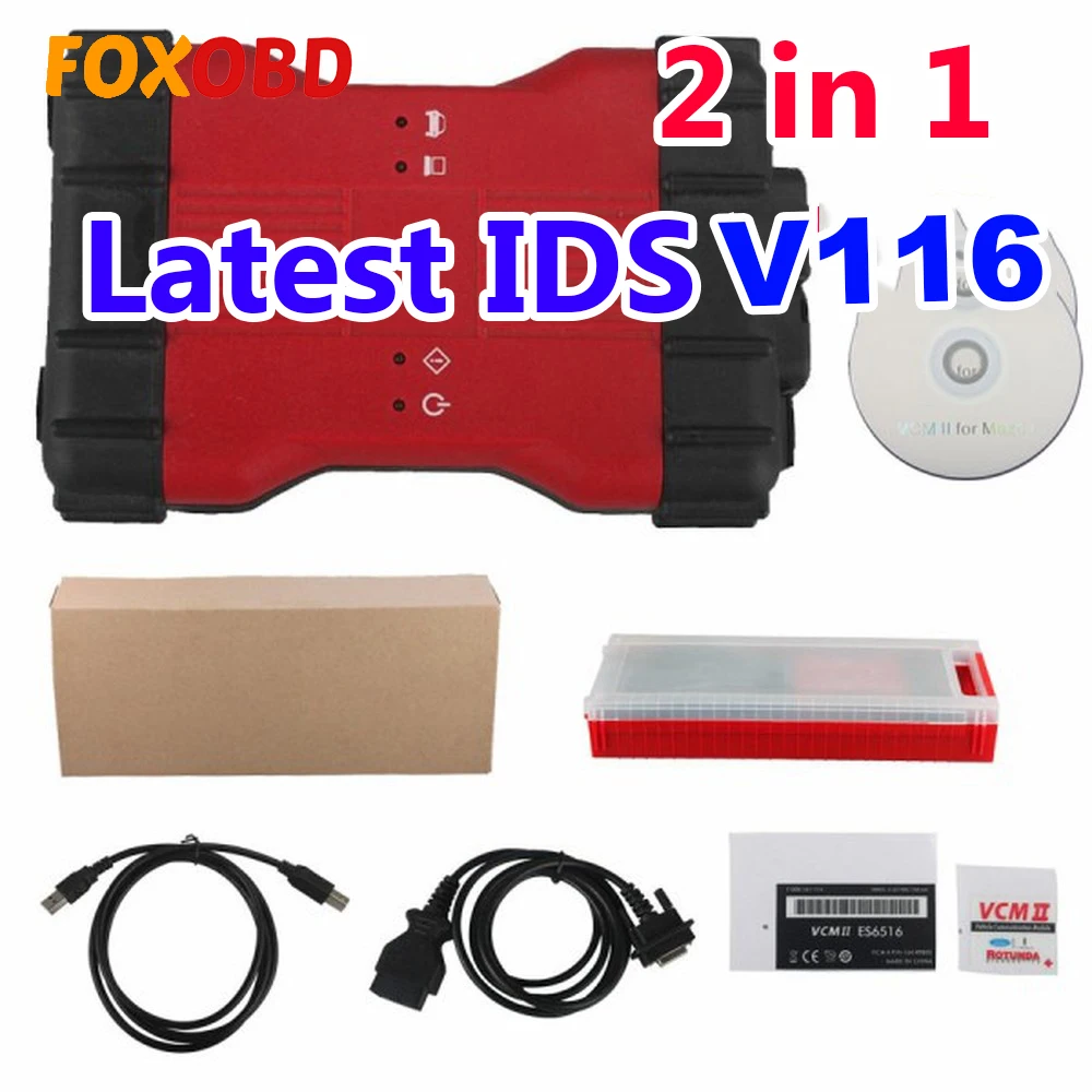 Herramienta de diagnóstico VCM 2 Full Chip VCM II 2 en 1 para Ford IDS ...