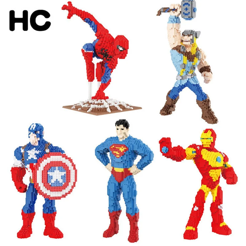 Marvel-Super-Heroes-Diamond-Building-Block-Iron-Man-Thor-Captain ...