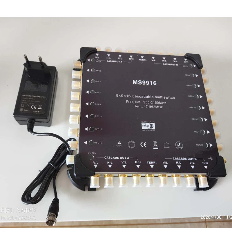 SATELLITE MULTISWITCHES 9 in 16 out cascade switch, satellite multi way ...