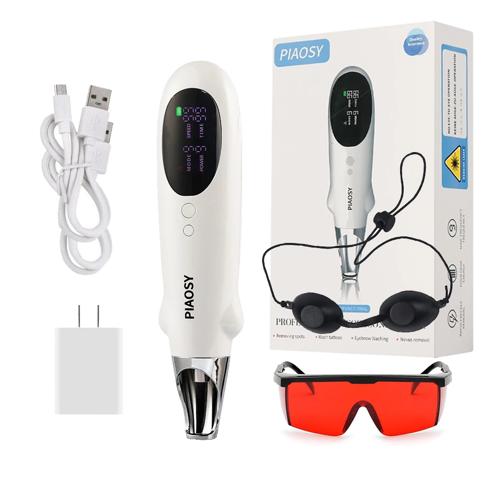 Upgraded Picosecond Laser Pen, Skin Care Blue Red Therapy Tattoo Scar ...