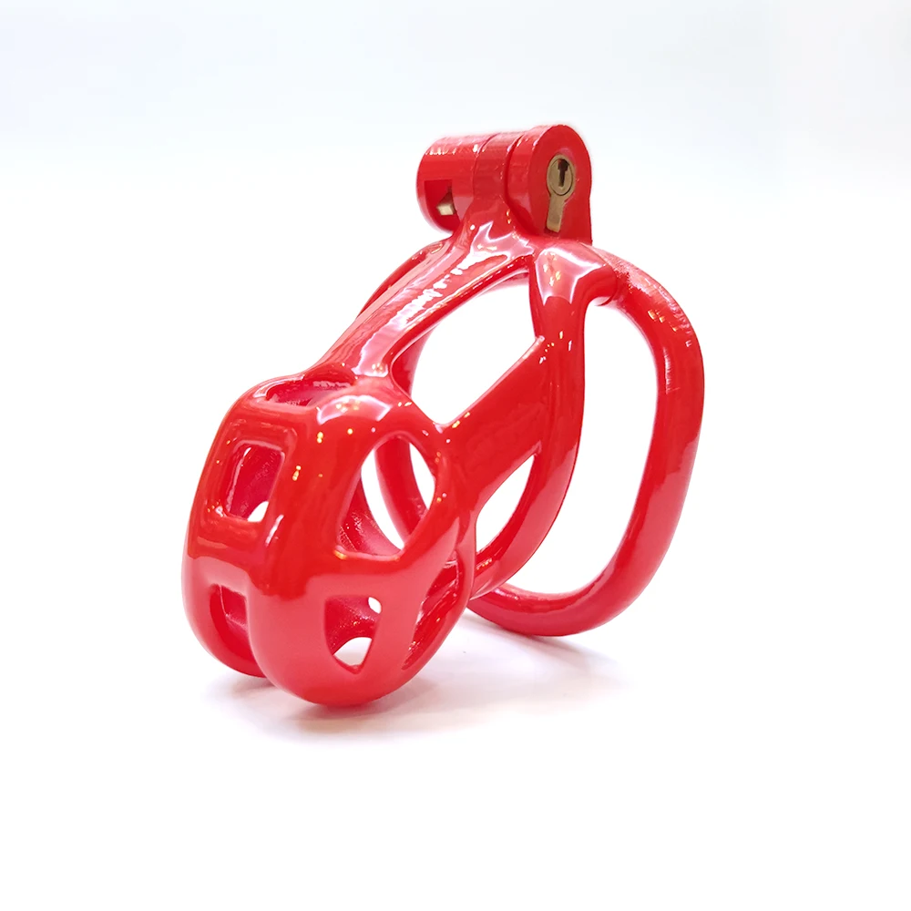 COCKRING,S Cage 46mm Ring--Rouge Sissy Chasteté Cage de Coq Mâle ...