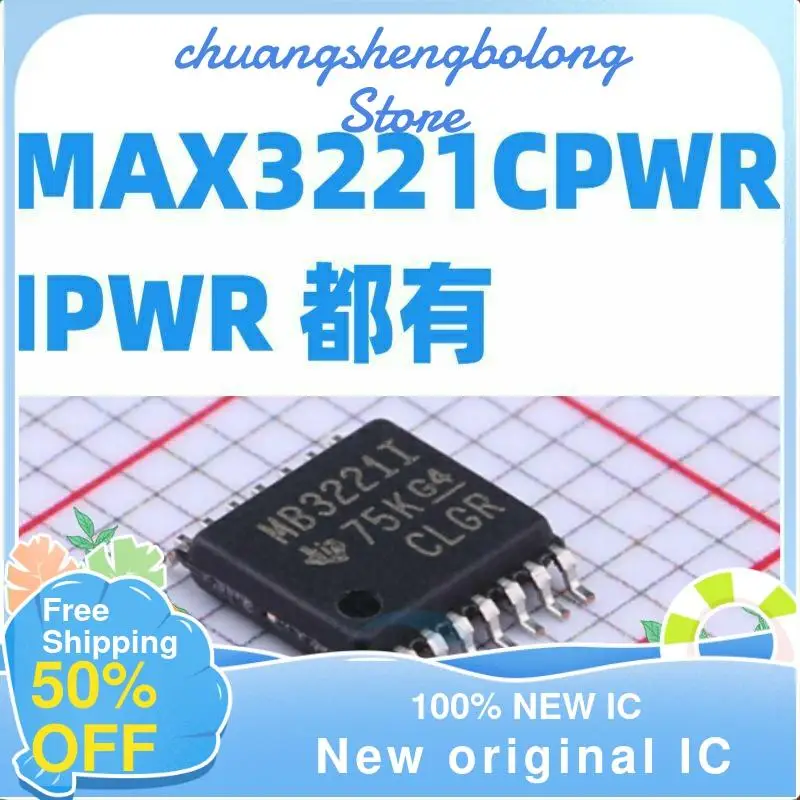 10PCS-MAX3221CPWR-MAX3221IPWR-MB3221I-TSSOP16-New-original-IC.jpeg