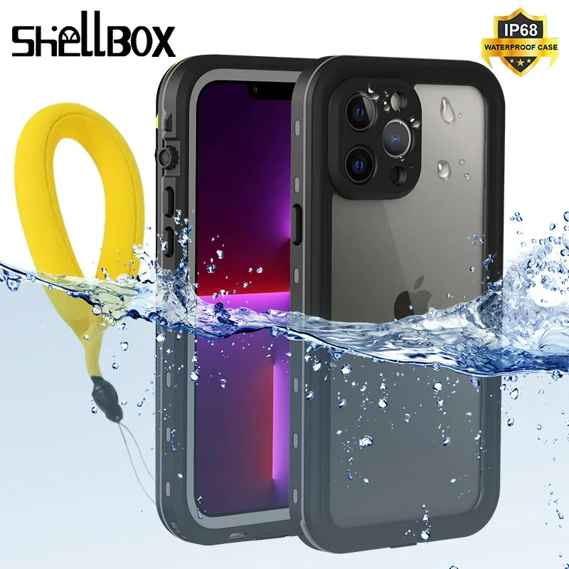 Shellbox-Waterproof-Case-for-iPhone-14-Pro-Max-13-12-Mini-Underwater ...