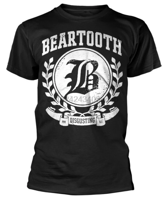 Camiseta Beartooth disgusting (negra) ¡Nueva y oficial!| | - AliExpress
