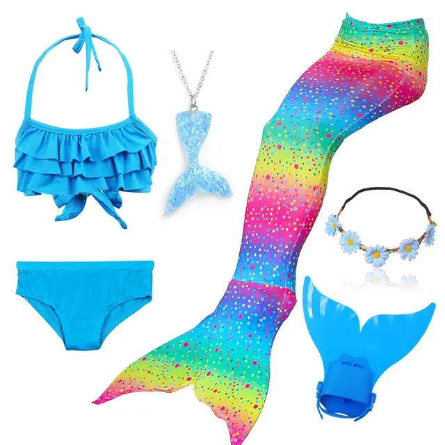 Little Mermaid Tail Costume Costume Full Set - AllCosplay.com