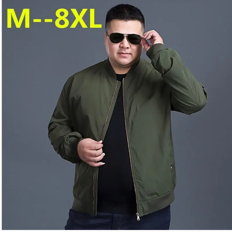 10xl 8xl 6xl 5xl Male Jackets Thin Spring Autumn Coats Quality Casual ...