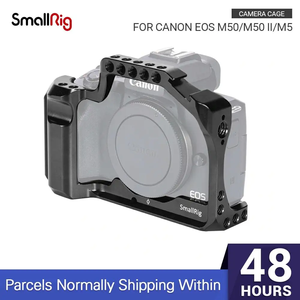 Smallrig Dslr Camera Cage For Canon Eos M50 / M5 Cage With Nato Rail ...