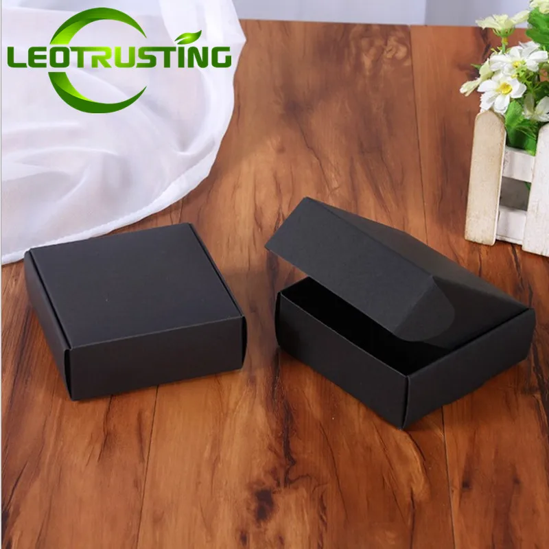 50pcs-Blank-Kraft-Handmade-Soap-Box-Black-Cardboard-Paper-Jewelry-Box ...