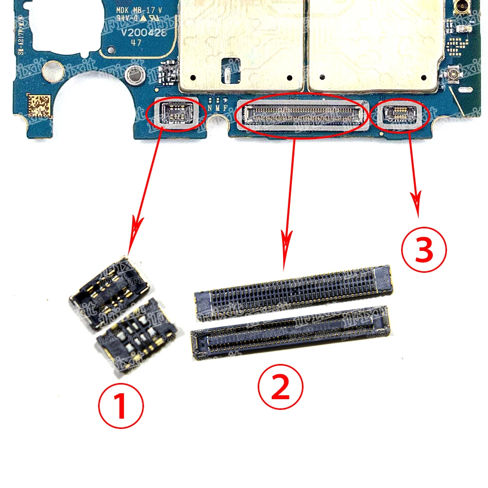 2pcs LCD FPC Plug Main Board PCB Connector mainboard flex connector USB ...