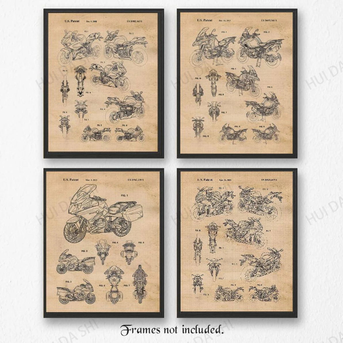 Giclée Motorcycle Gift Motorcycle Art Gift Motorcycle Patent Poster ...