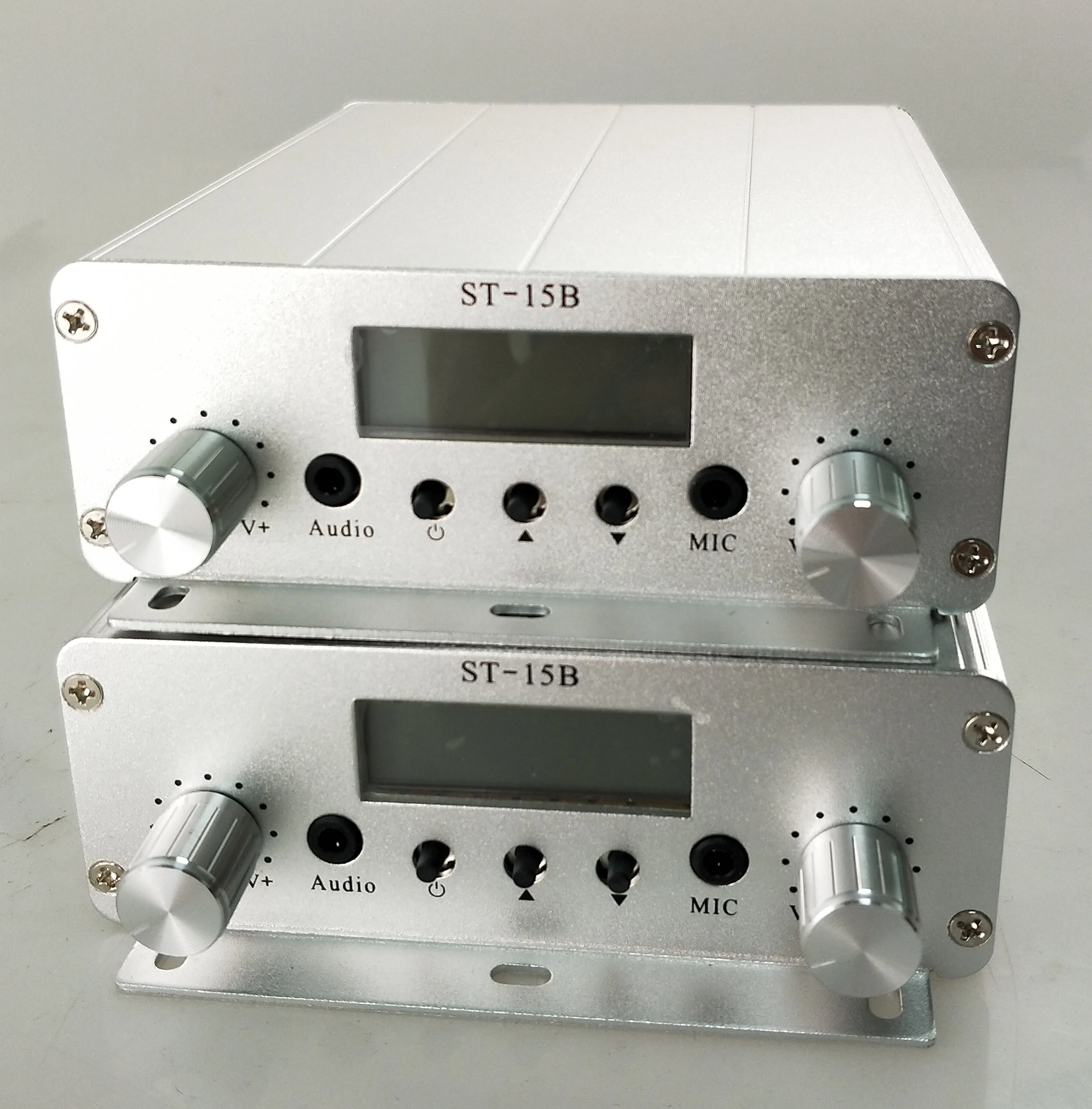 2-units-stereo-RF-FM-transmitter-Radio-broadcasting-station-1-5W-15W-ST ...