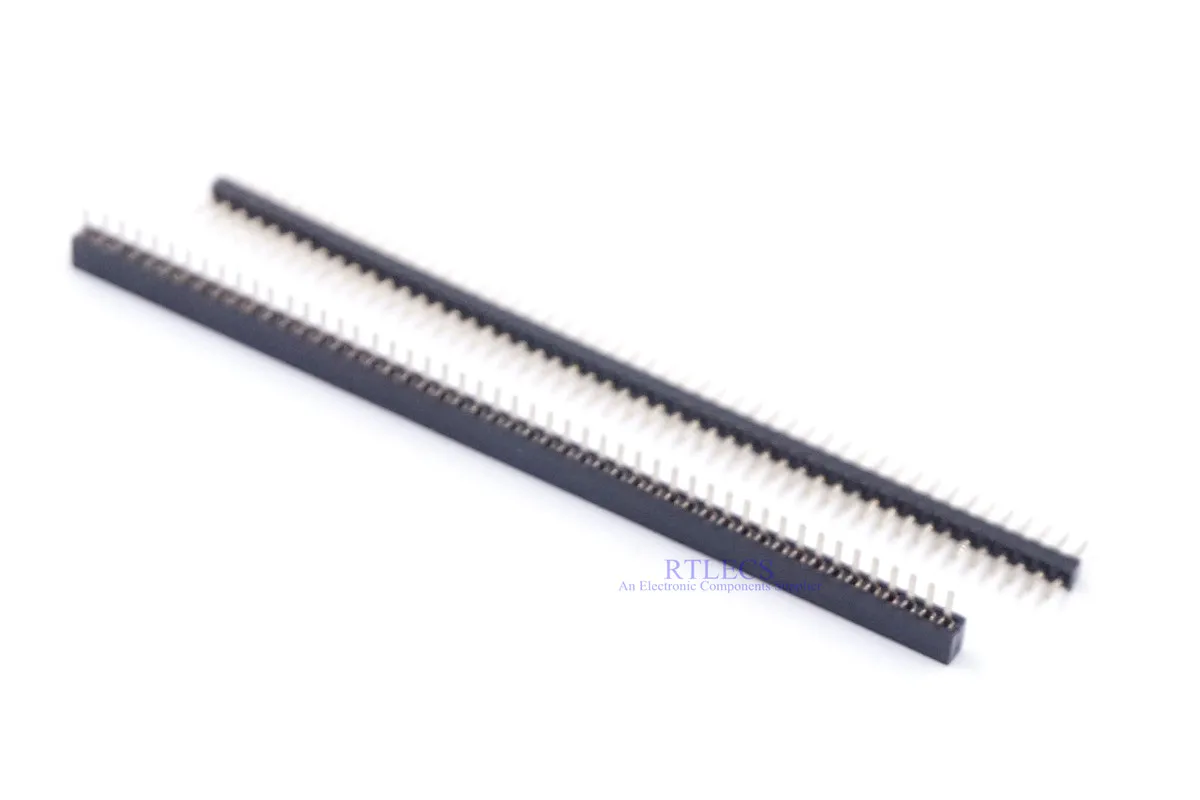 5 Pcs 1.0 Mm Pitch 1x50 P 50 Position Pcb Header Pin Male Female Single ...