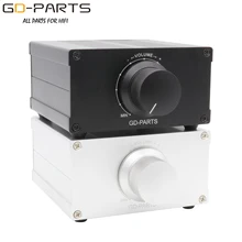 스테레오 패시브 프리 앰프 오디오 볼륨 컨트롤러 컨트롤 박스, ALPS RK16 RK27 전위차계 감쇠기 알루미늄 섀시