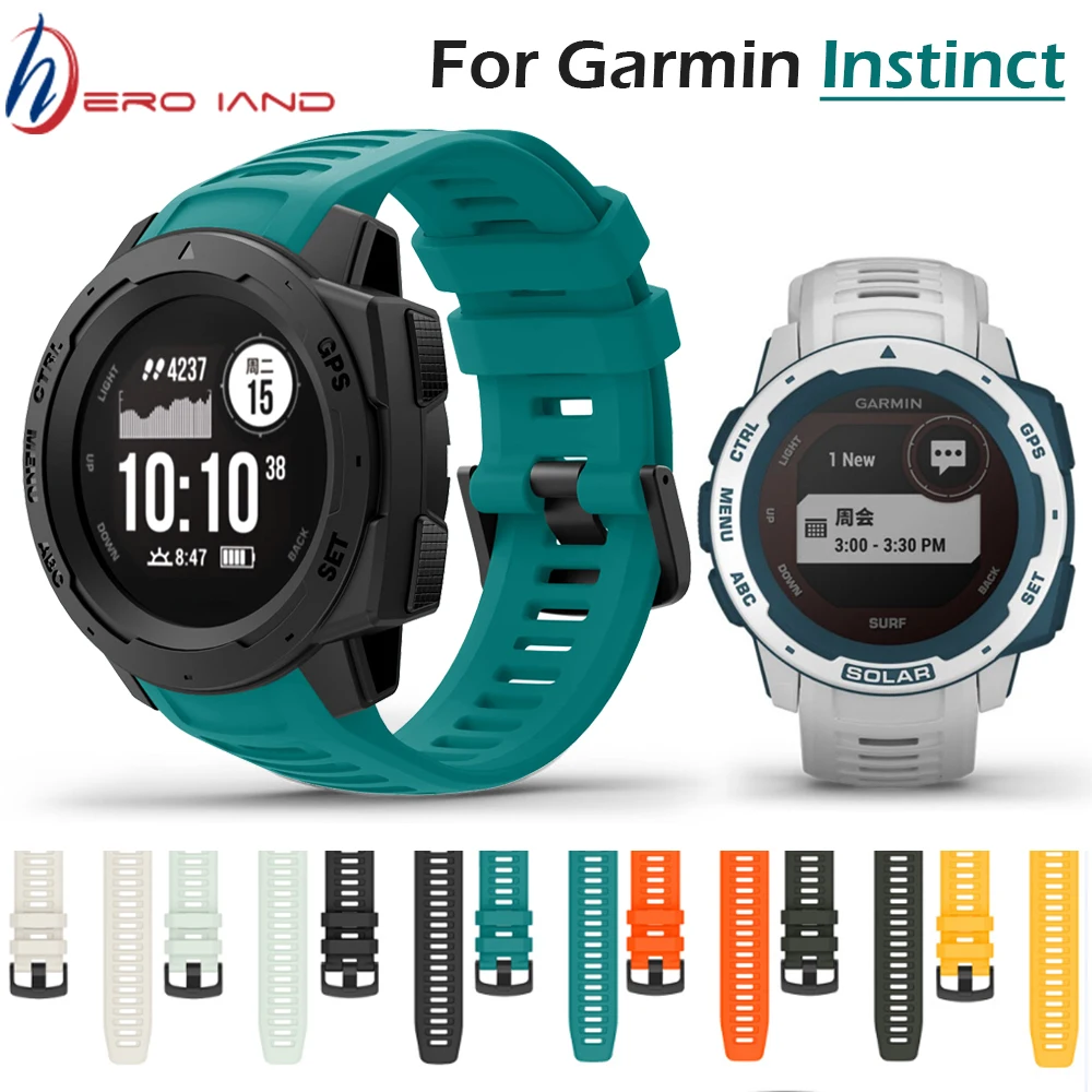 for-Garmin-Instinct-Smart-Watch-Strap-Sport-Silicone-Replacement ...