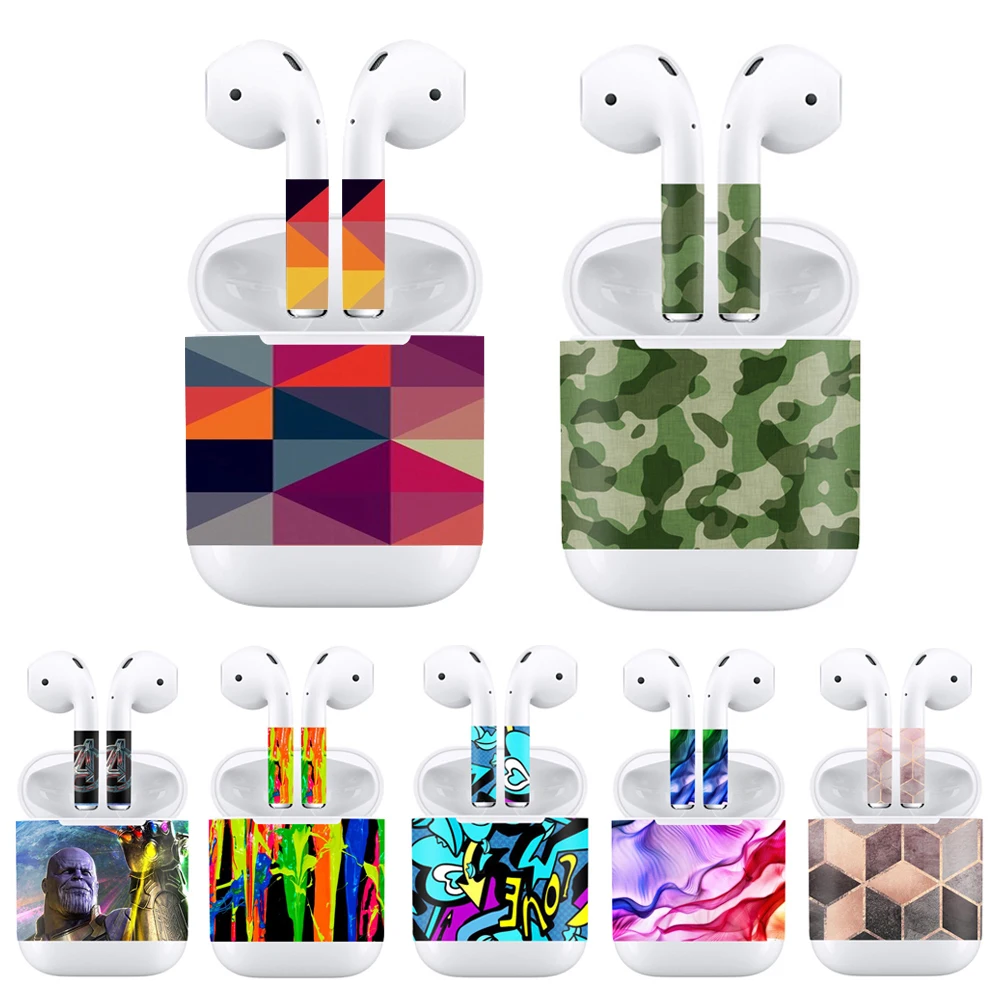 Накладки на наушники, наклейка для наушников AirPods, накладка на ...