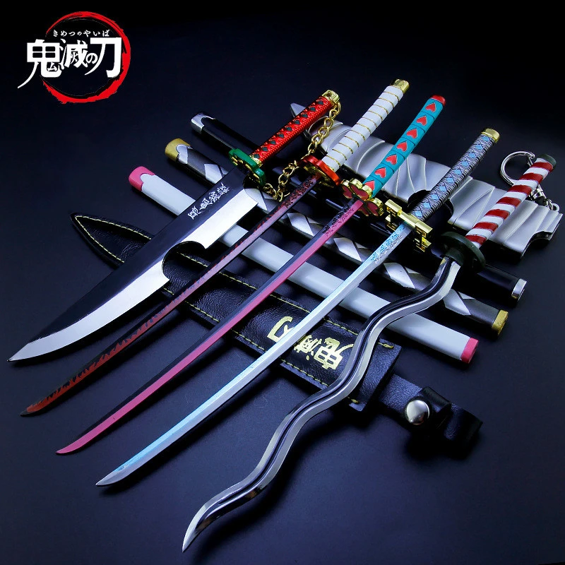 25cm Demon Slayer Weapon Anime Figure Sword Zinc Alloy Model Zenitsu ...