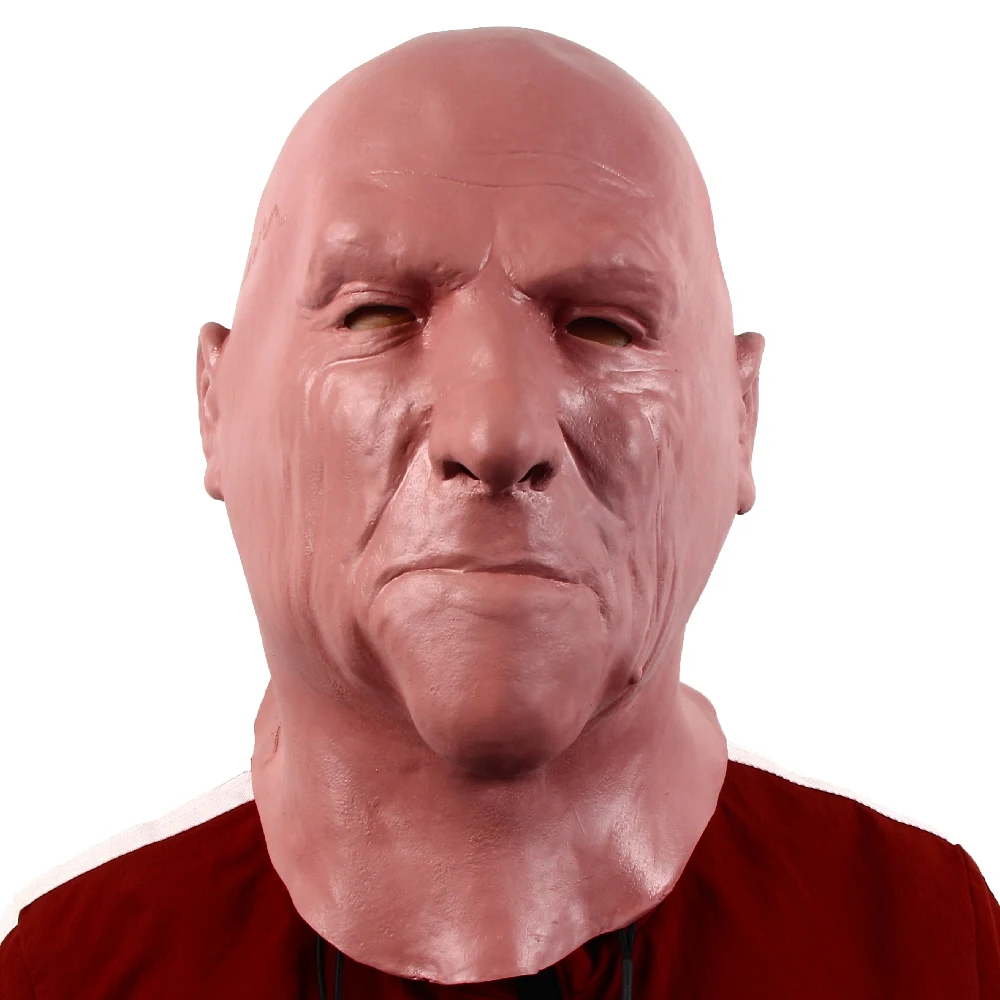 Realistic Human Face Latex Mask Halloween Carnival Party Props Cosplay ...