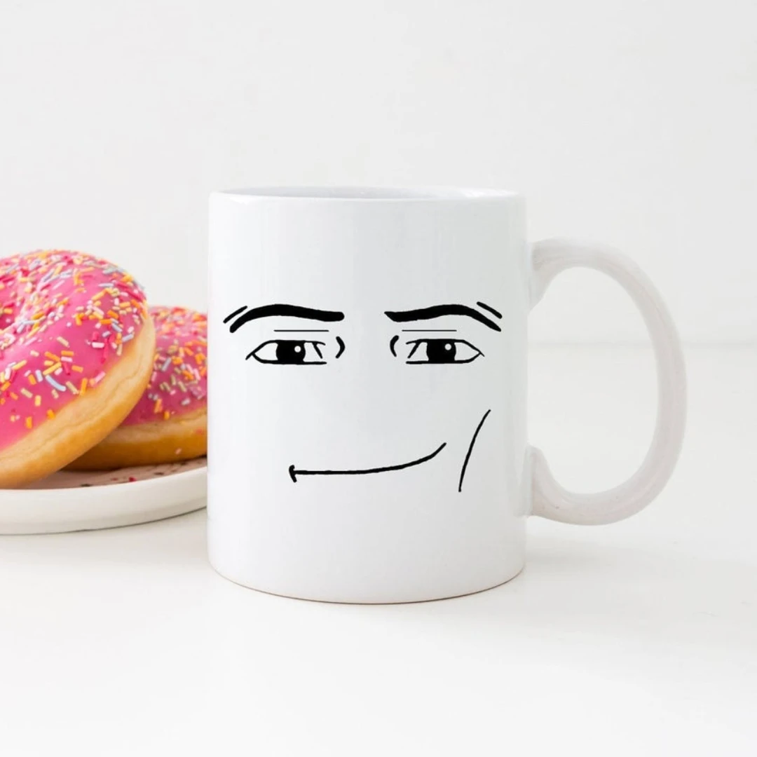 Game Inspired Man Face Mug Funny Men Or Woman Faces Coffee Mug Cute ...