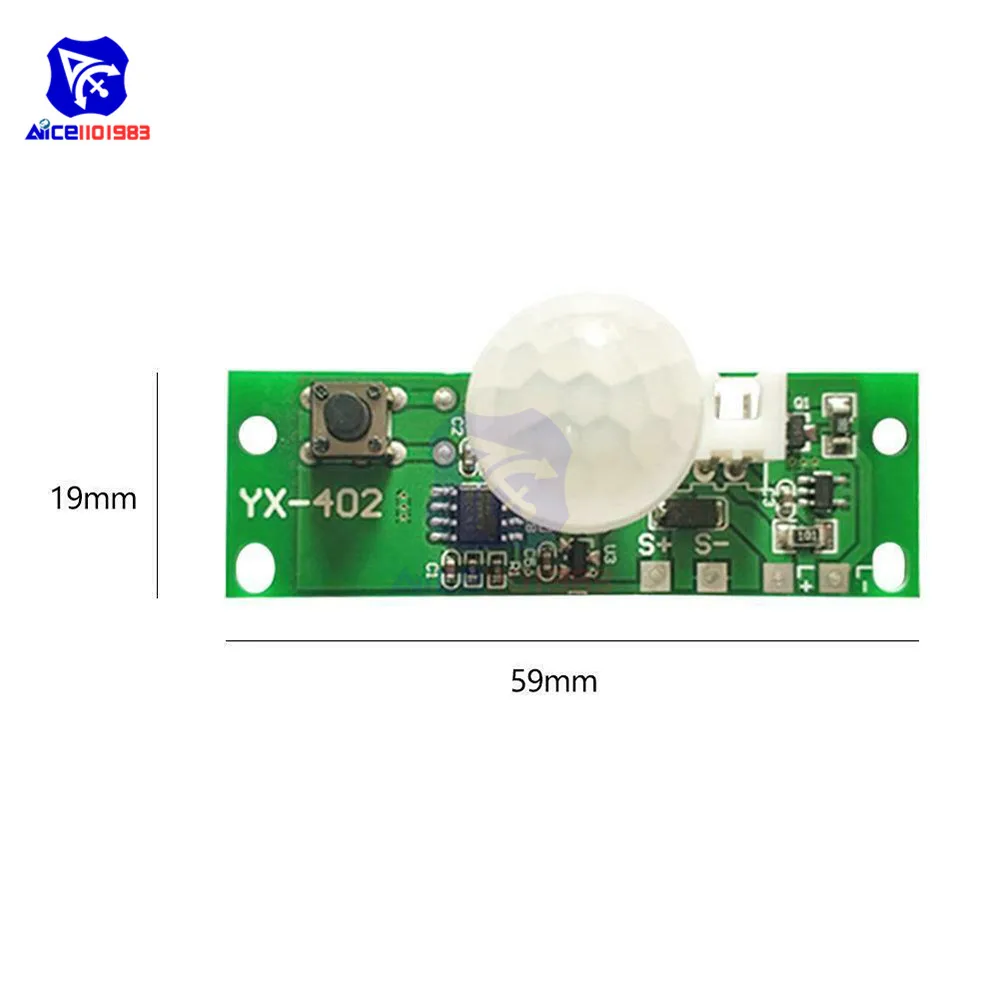 【Daily Deals】 diymore 3.7V Human Body IR Sensor Module Solar Lamp ...