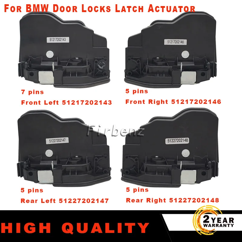 전기 도어 잠금 래치 액추에이터, BMW X6 E60 E70 E90 51217202143 51217202146 ...