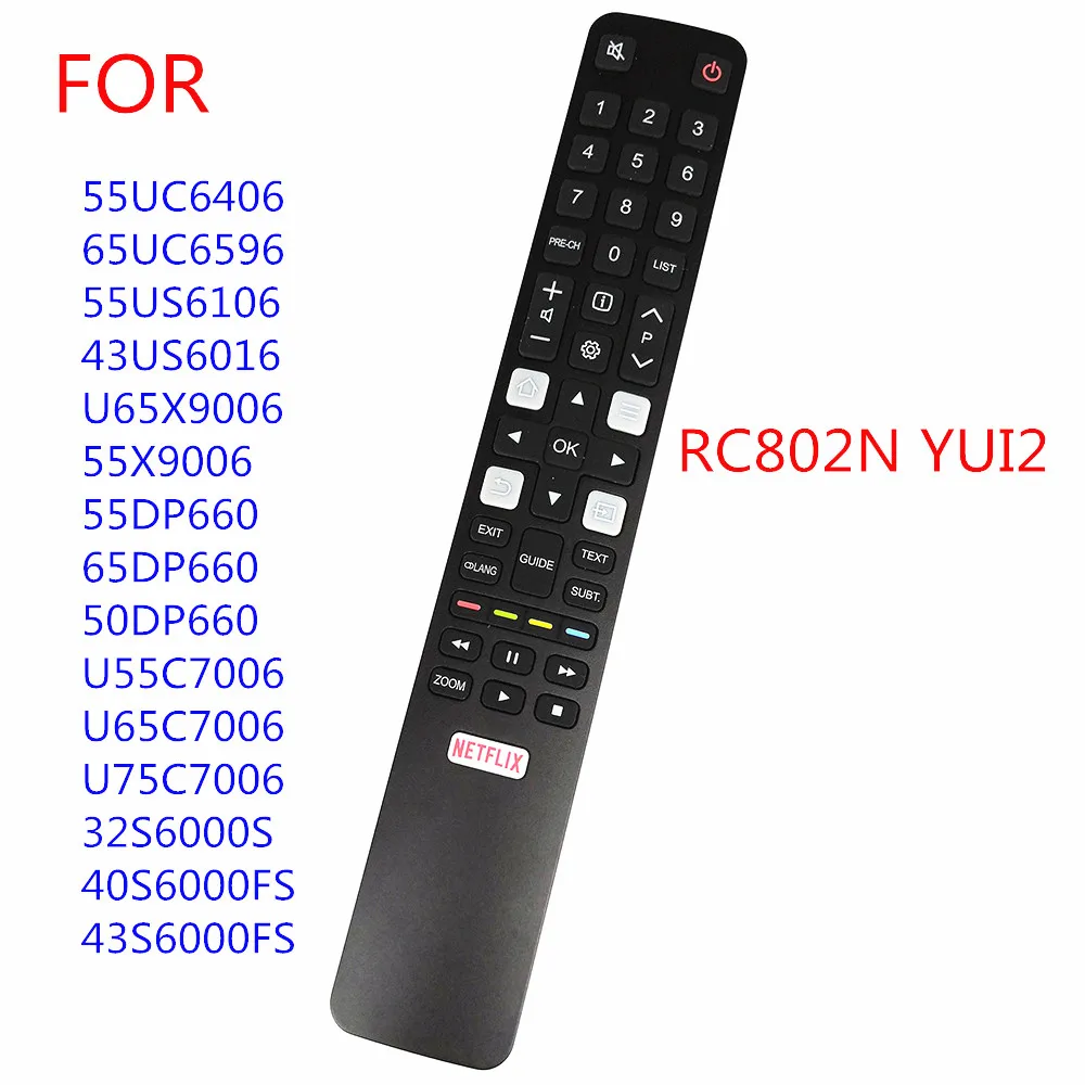 RC802N YUI2 TCL New Original Remote Control For TV 32S6000S 40S6000FS ...