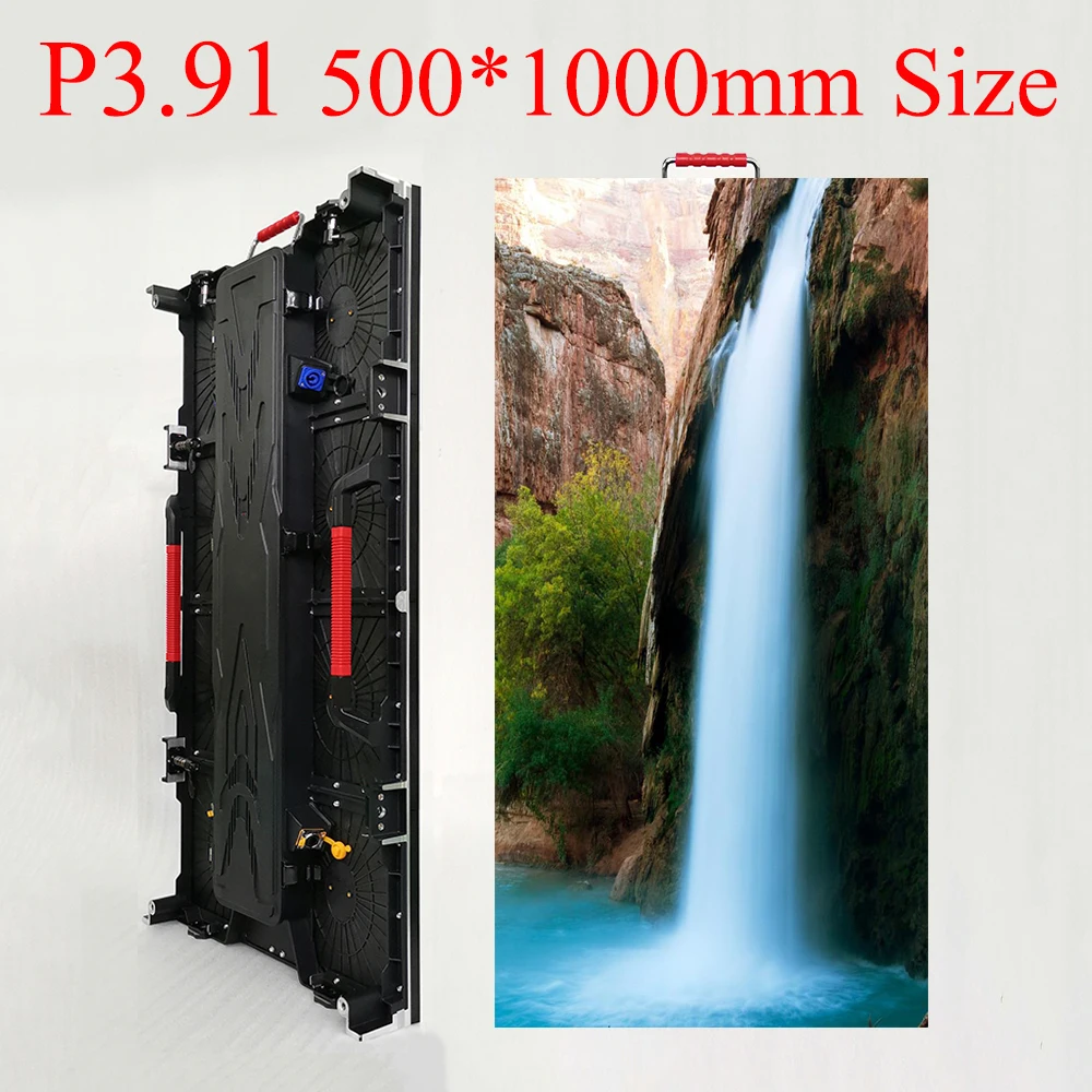 2 Pcs P3.91 Outdoor Waterproof Led Display Panel 500*1000mm Size 1pcs ...