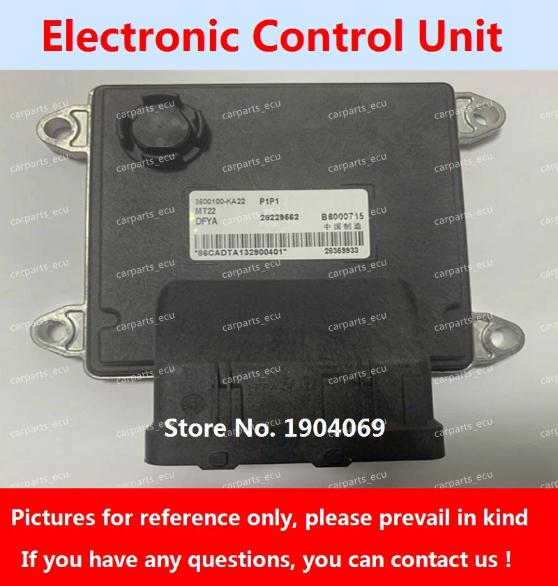 Engine Computer Board B6000715 28229562 3600100-ka22 Mt22 Ecu B6000711 ...