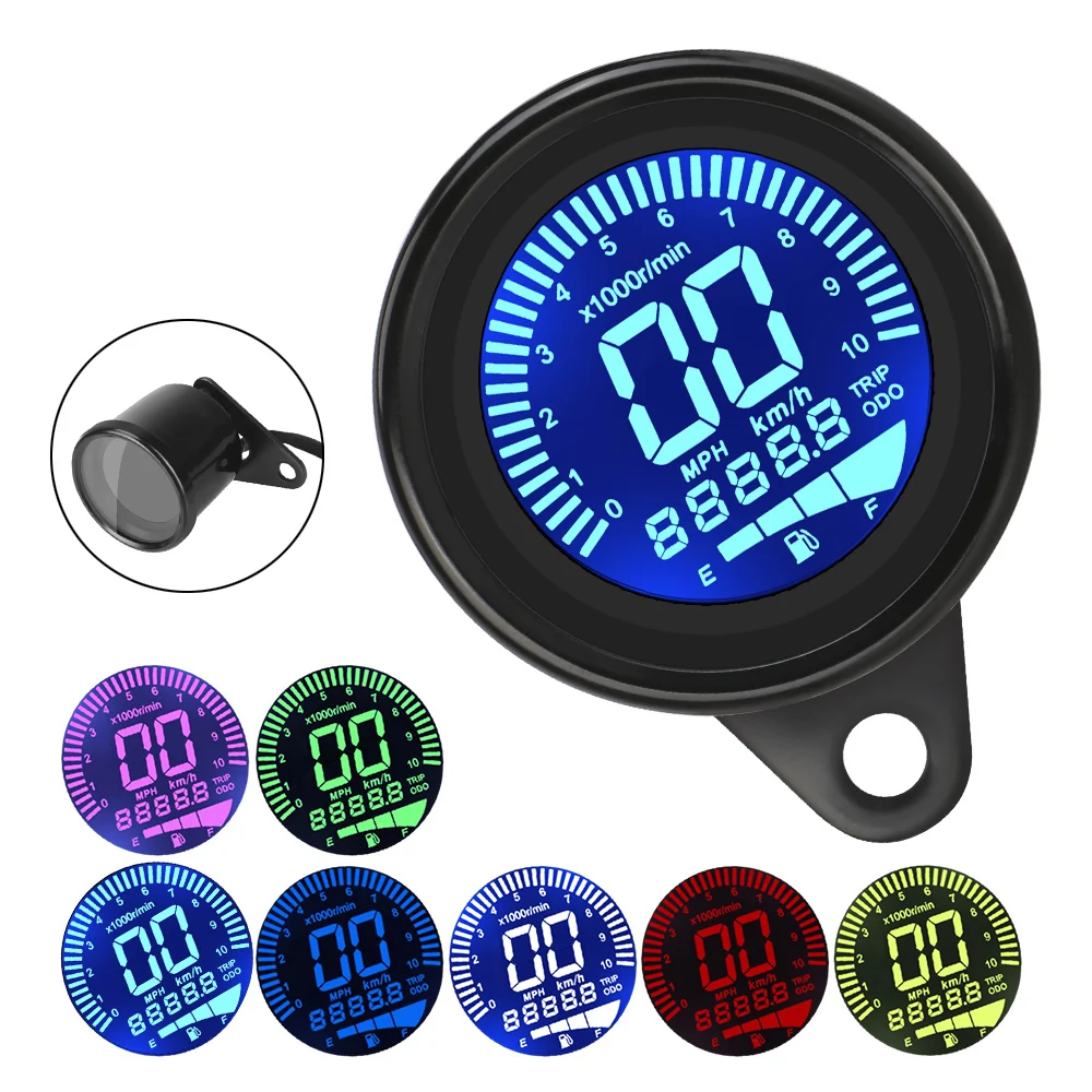 Universal Motorrad Digital Tacho Roller ATV Meter Retro LCD Kilometer zähler LED LCD Drehzahl ...